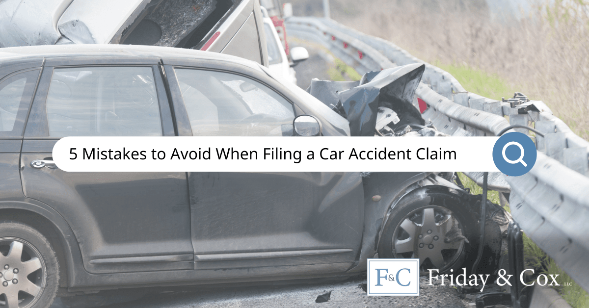 5 Mistakes to Avoid When Filing a Car Accident Claim