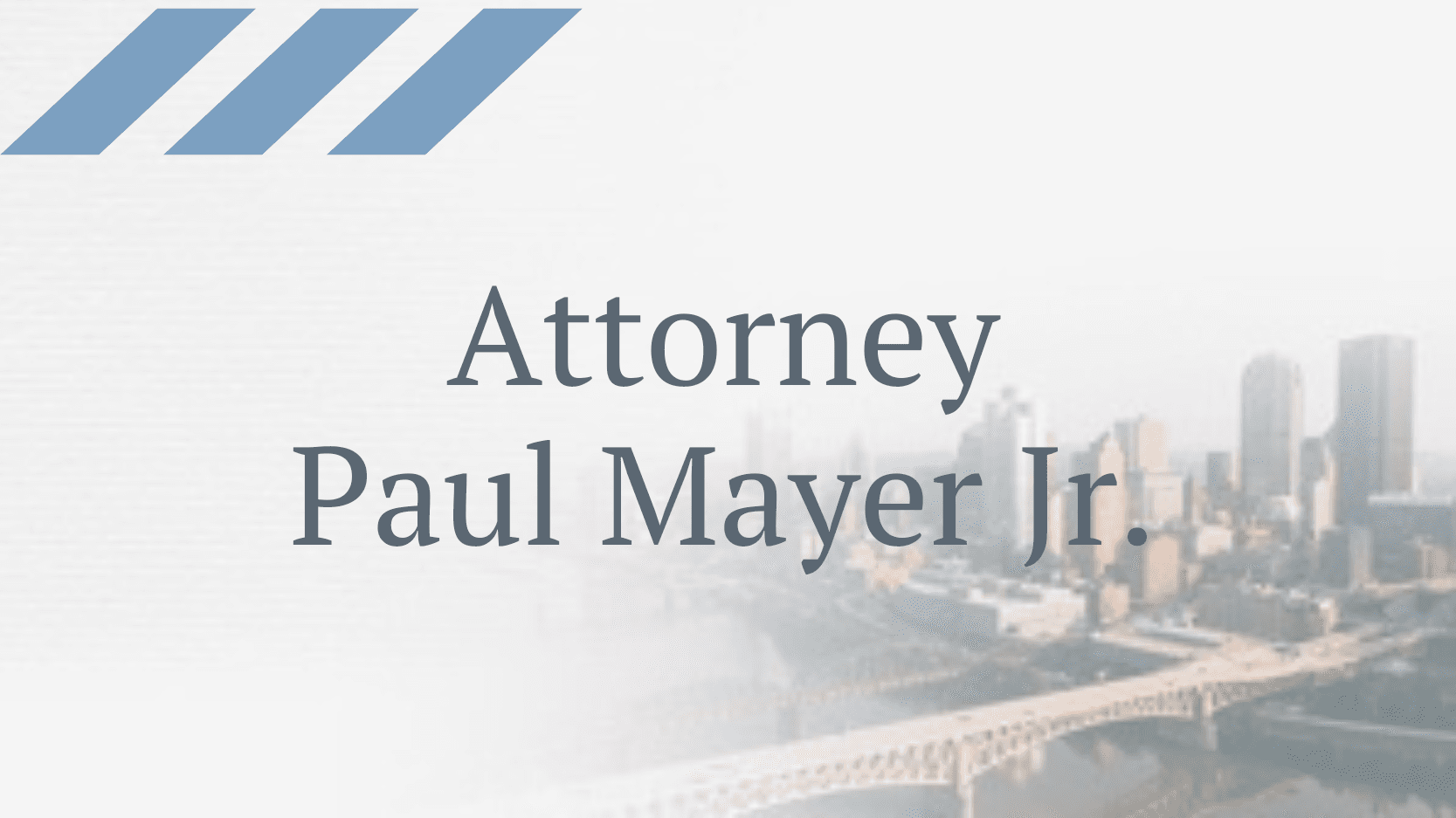 Video: Attorney Paul Mayer Jr.