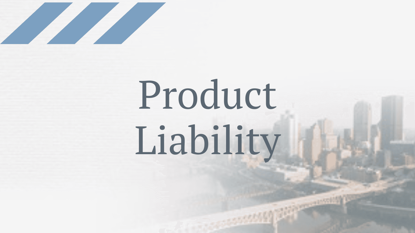 Video: Product Liability Cases